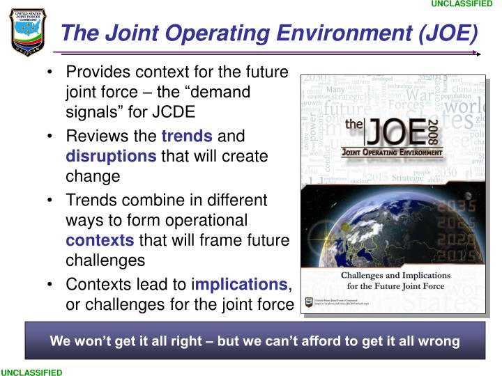 PPT - Joint Operating Environment Towards 2035 PowerPoint Presentation ...