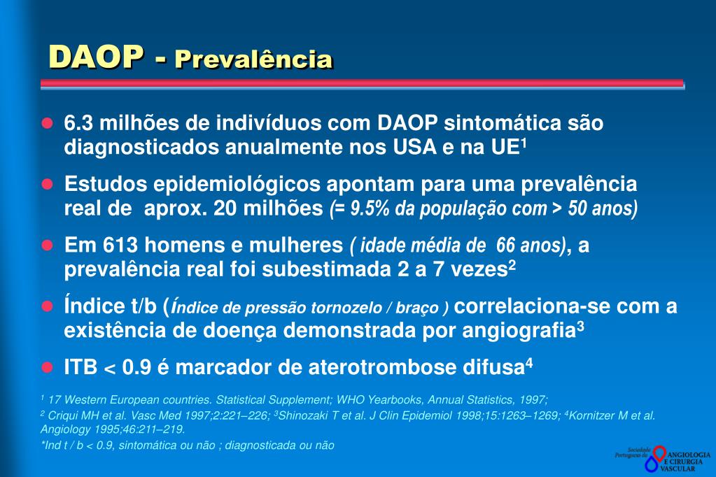 PPT - Doença arterial obstrutiva periférica (DAOP) PowerPoint ...