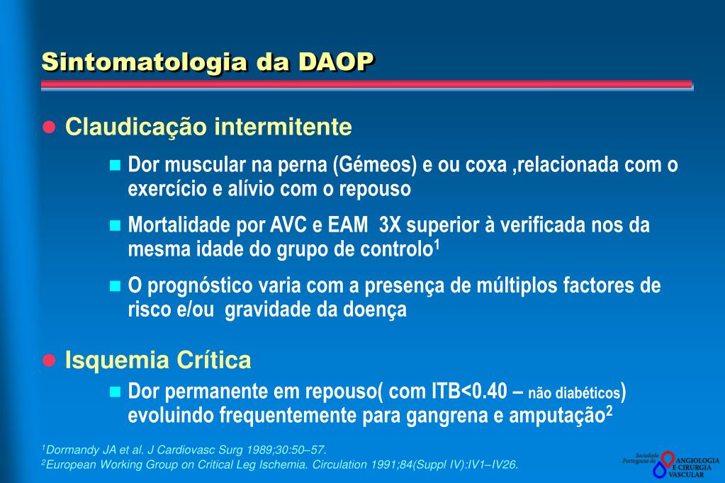 PPT - Doença arterial obstrutiva periférica (DAOP) PowerPoint ...