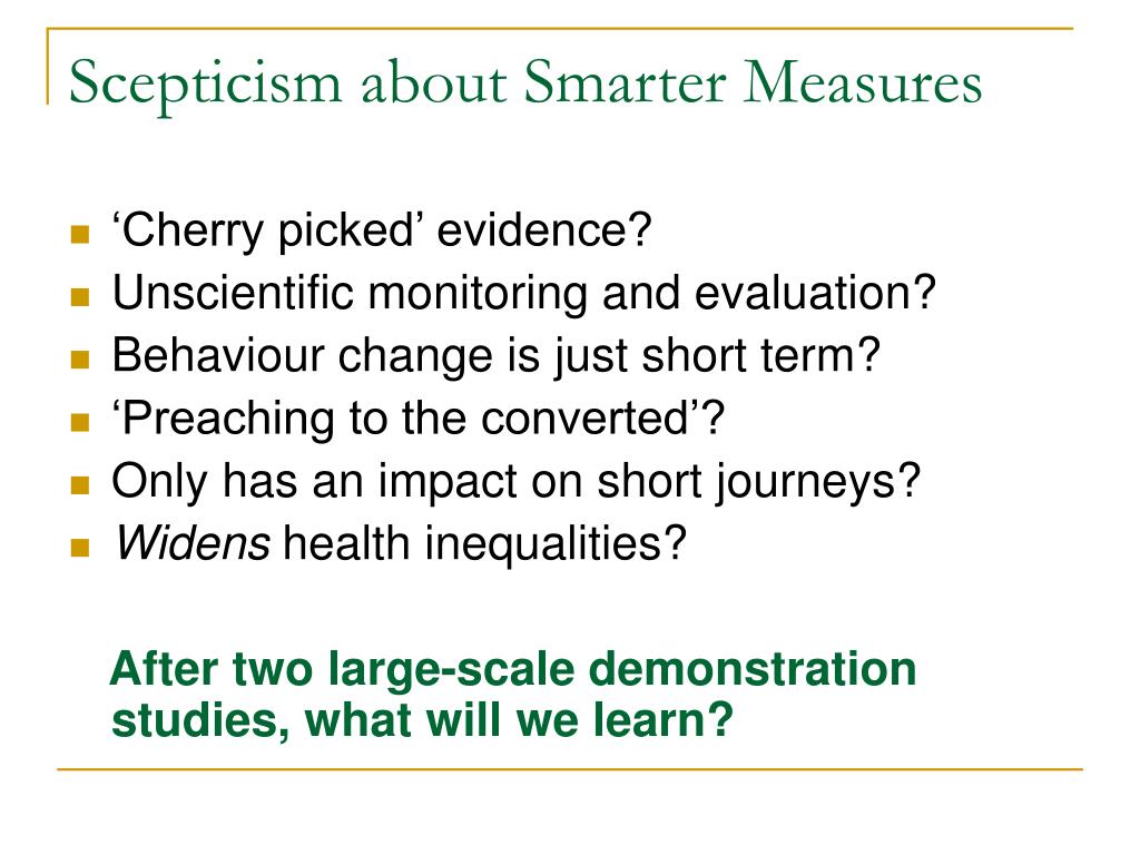 PPT - Who responds to smarter measures? Lessons from the Sustainable ...