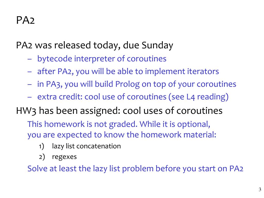Ppt Lecture 5 Implementing Coroutines Compile Ast To Bytecode Bytecode Interpreter Powerpoint