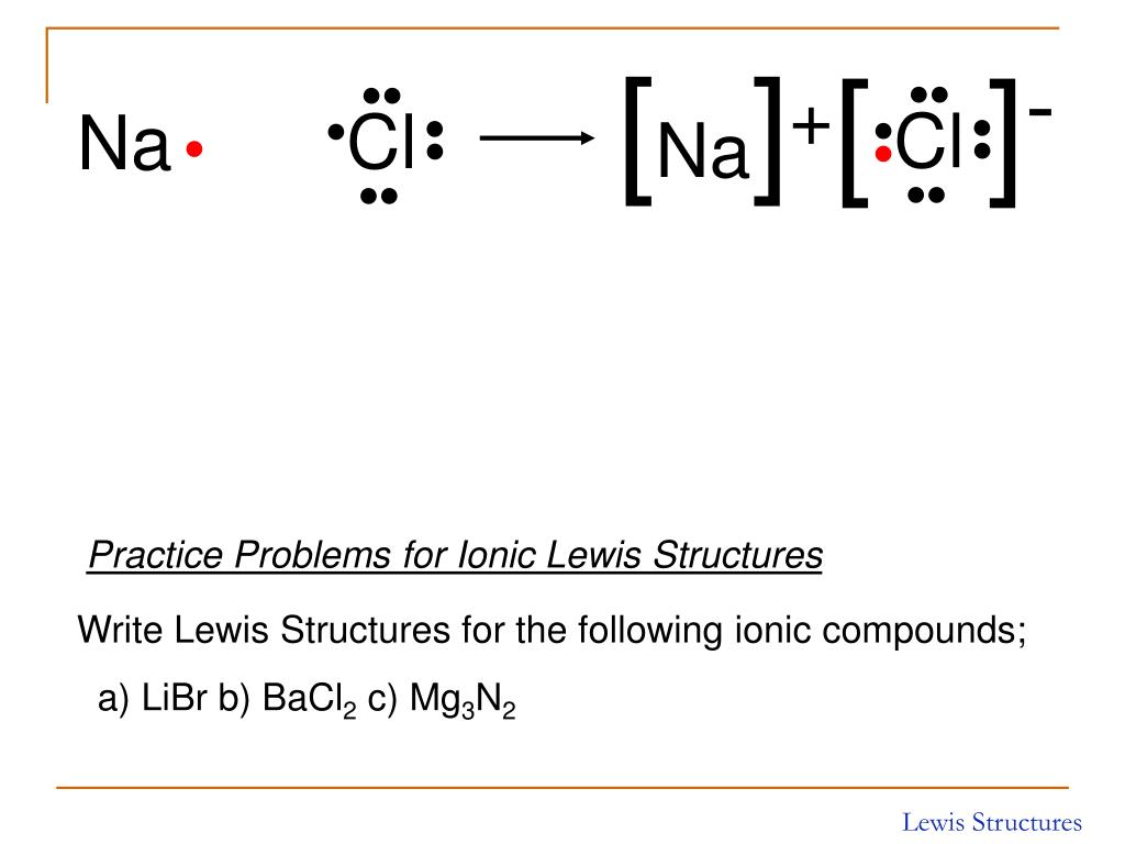 Lewis Structure Of Ionic Compounds