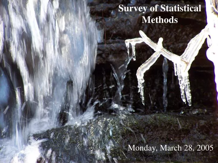 PPT - Survey of Statistical Methods PowerPoint Presentation, free ...