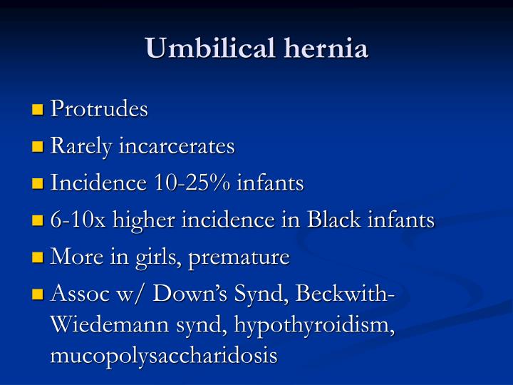 PPT - Pediatric Umbilical Abnormalities PowerPoint Presentation - ID ...