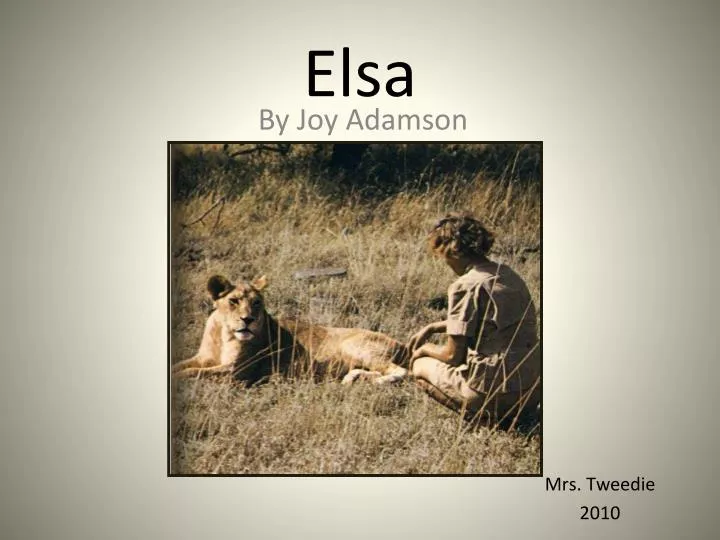 PPT - Elsa PowerPoint Presentation, free download - ID:1022581