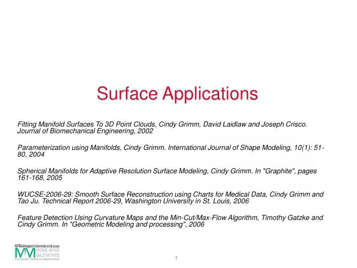 PPT - Surface Applications PowerPoint Presentation, free download - ID ...