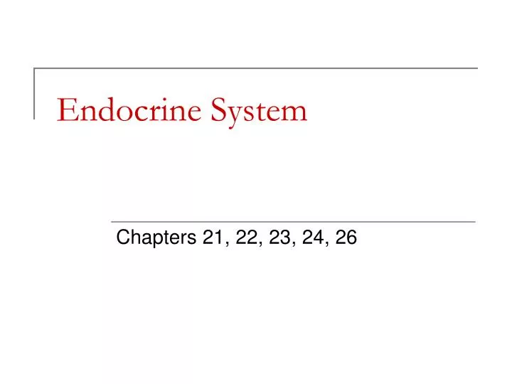 Ppt Endocrine System Powerpoint Presentation Free Download Id 1023601