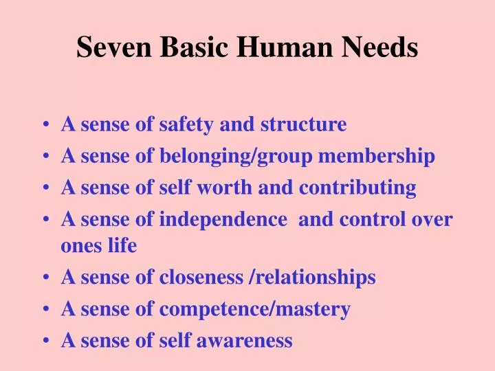 PPT - Seven Basic Human Needs PowerPoint Presentation, free download ... PPT - Seven Basic Human Needs PowerPoint Presentation, free download ...