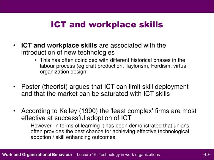 PPT - Technology in Work Organizations Chapter 16 PowerPoint ...