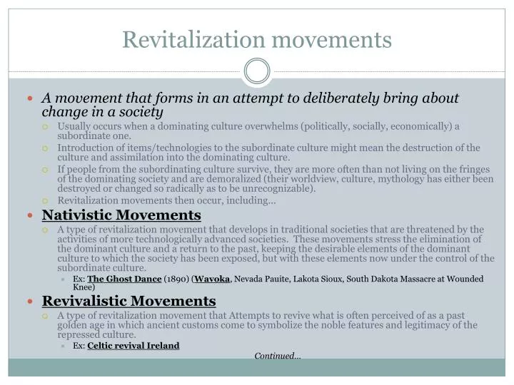 PPT - Revitalization movements PowerPoint Presentation, free download ...