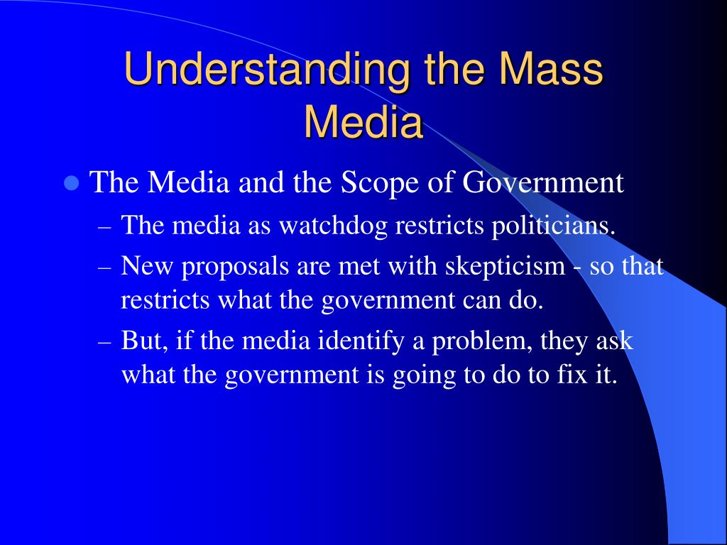PPT - The Mass Media and the Political Agenda PowerPoint Presentation ...