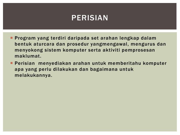 PPT - perisian PowerPoint Presentation - ID:1028350