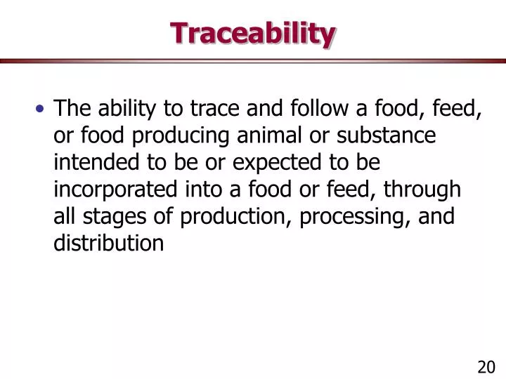 PPT - Traceability PowerPoint Presentation, free download - ID:1028527