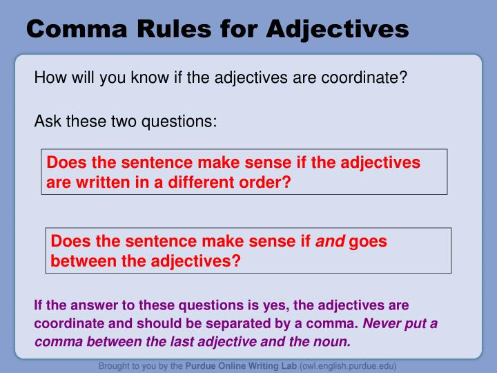 PPT - Adjective Issues for ESL Writers PowerPoint Presentation - ID:1028570