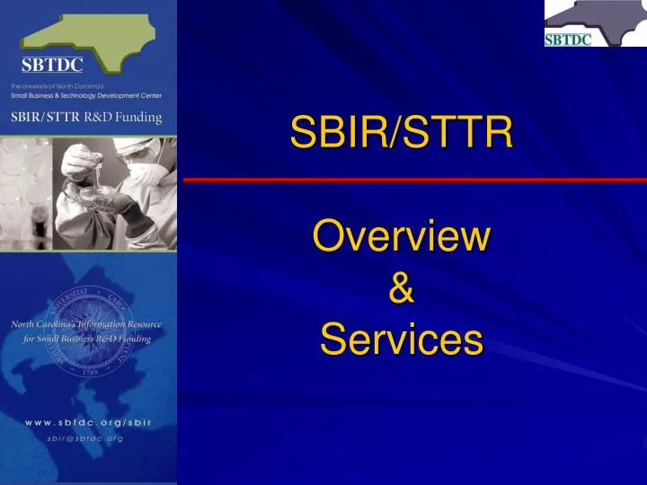 PPT - SBIR/STTR Overview & Services PowerPoint Presentation, free ...