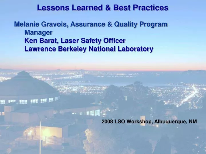 PPT - Lessons Learned & Best Practices PowerPoint Presentation, free ...