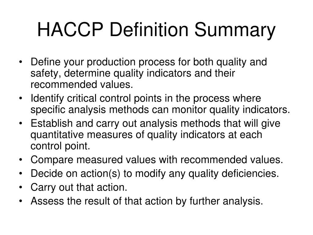 PPT - HACCP Concepts in Designing a Winery Sanitation/Quality Program ...