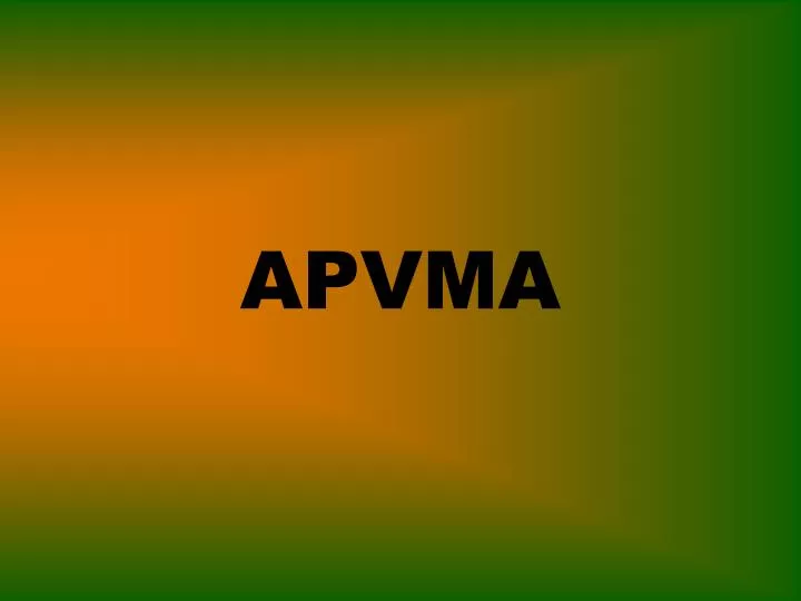 PPT - APVMA PowerPoint Presentation, free download - ID:1032702