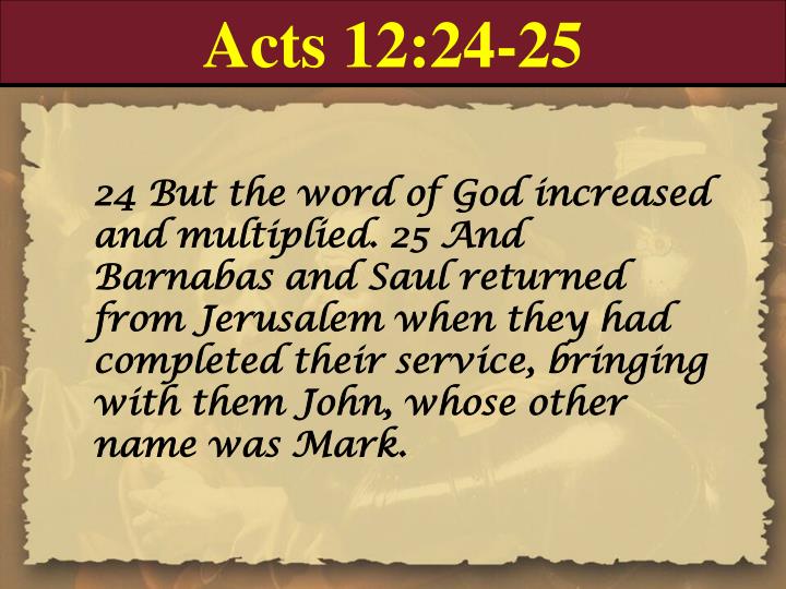 PPT - Book of Acts Chapter 12 PowerPoint Presentation - ID:1033329