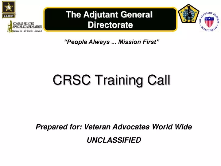 PPT - CRSC Training Call PowerPoint Presentation, free download - ID ...