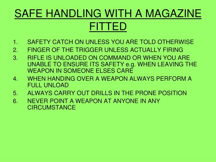 PPT - THE L98A2 CADET GENERAL PURPOSE RIFLE PowerPoint Presentation ...