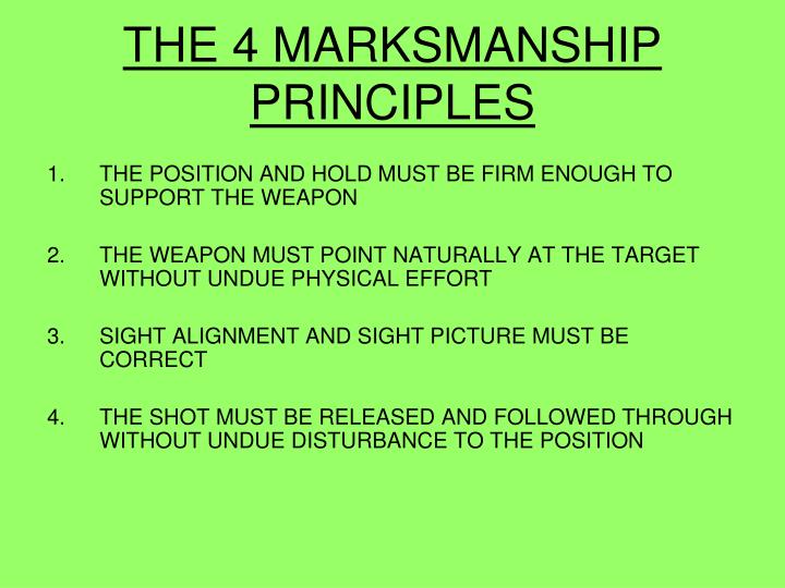 PPT - THE L98A2 CADET GENERAL PURPOSE RIFLE PowerPoint Presentation ...