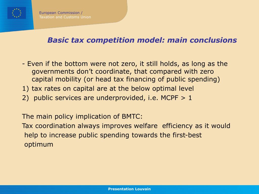 PPT - TAX COMPETITION IN THE EU LOUVAIN, 30 March 2007 PowerPoint ...