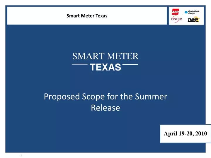 PPT - SMART METER TEXAS PowerPoint Presentation, free download - ID:1035547