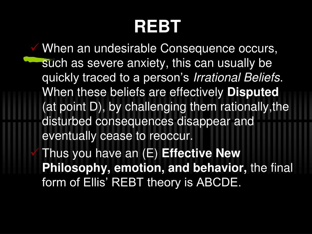 PPT - Albert Ellis Rational Emotive Behavior Therapy PowerPoint ...