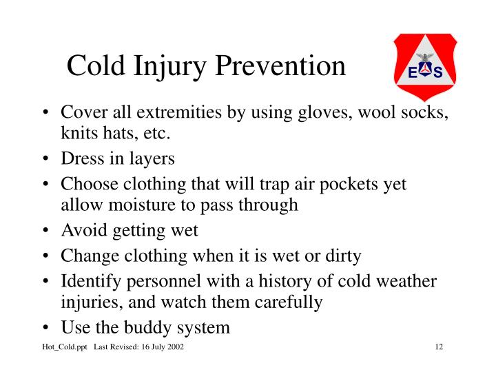 PPT - Hot & Cold Weather Injuries & Emergencies PowerPoint Presentation ...