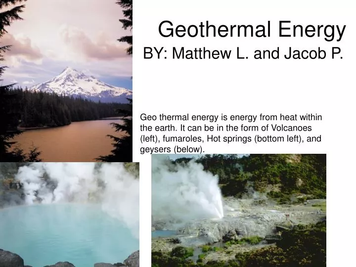 PPT - Geothermal Energy PowerPoint Presentation, free download - ID:1037318