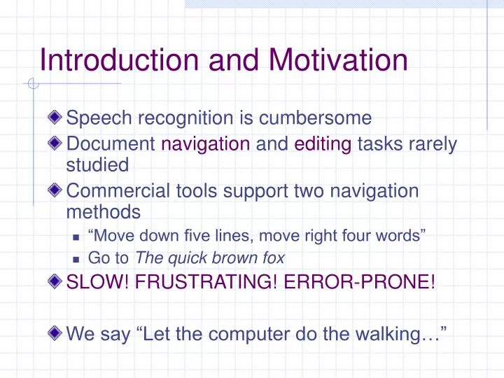 PPT - Introduction and Motivation PowerPoint Presentation, free ...
