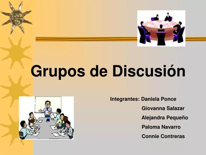 PPT - Grupos de Discusión PowerPoint Presentation, free download - ID ...