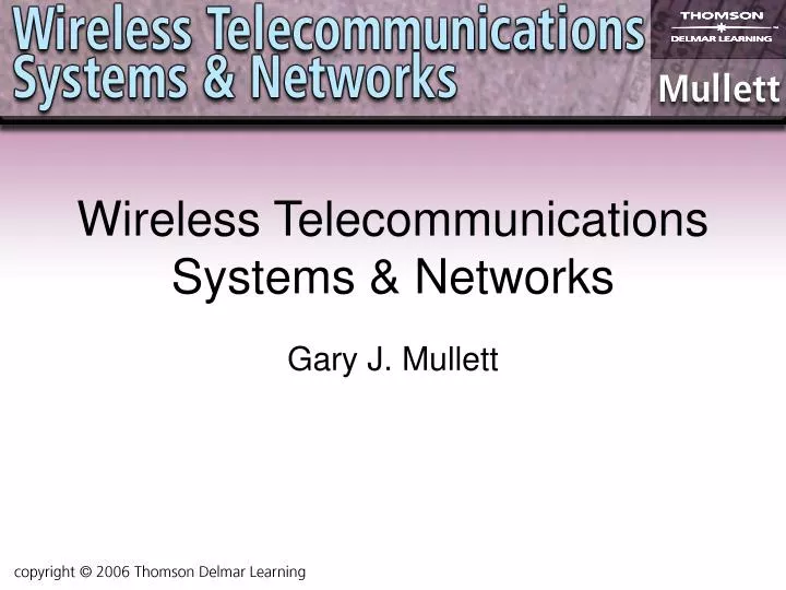 PPT - Wireless Telecommunications Systems & Networks PowerPoint ...
