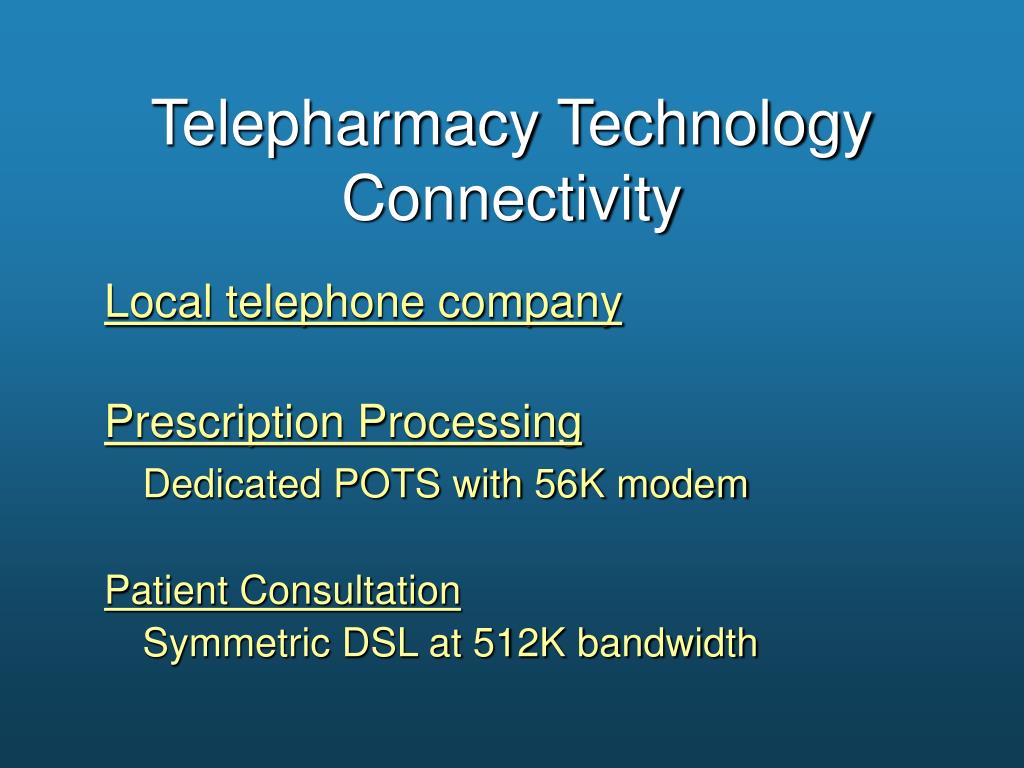 PPT - The North Dakota Telepharmacy Project Restoring and Retaining ...
