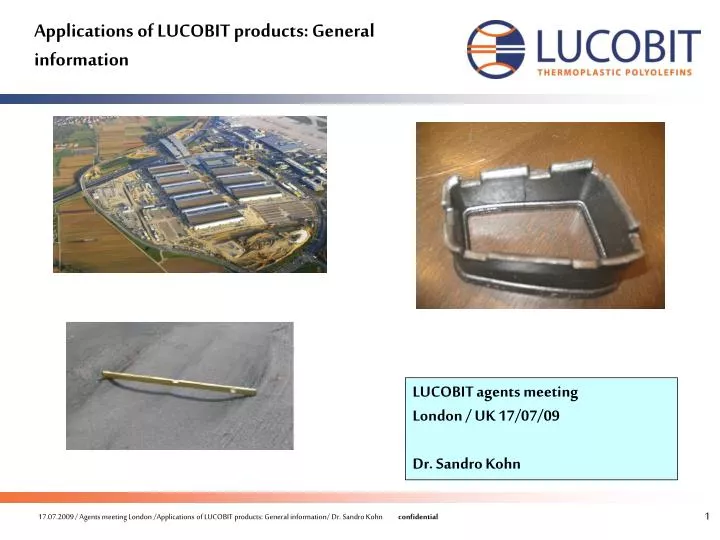 PPT - Applications of LUCOBIT products: General information PowerPoint ...
