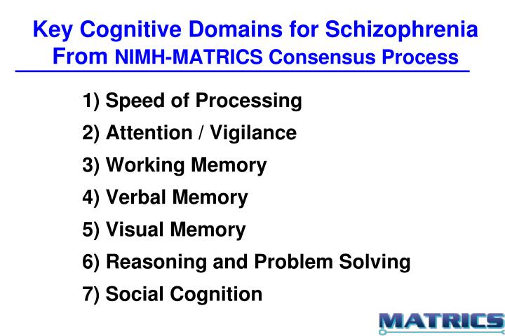 PPT - Cognitive Impairment in Schizophrenia PowerPoint Presentation ...