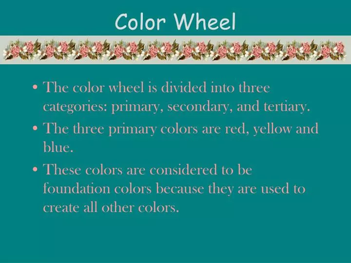 PPT - Color Wheel PowerPoint Presentation, free download - ID:1042849
