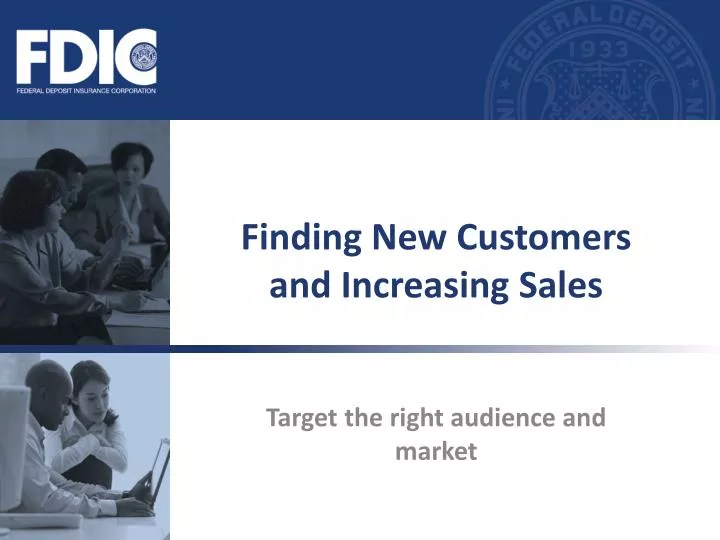 PPT - Finding New Customers and Increasing Sales PowerPoint ...