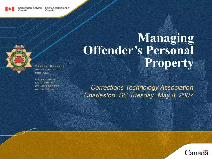 PPT - Managing Offender’s Personal Property PowerPoint Presentation ...
