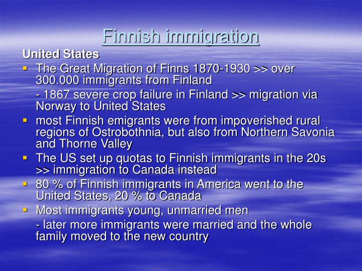 PPT - Scandinavian immigration to the United States and Canada ...