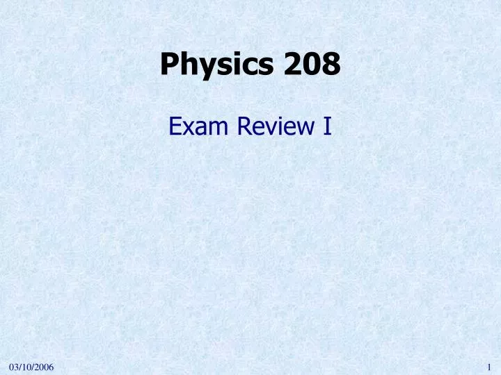 PPT - Exam Review I PowerPoint Presentation, free download - ID:1047568