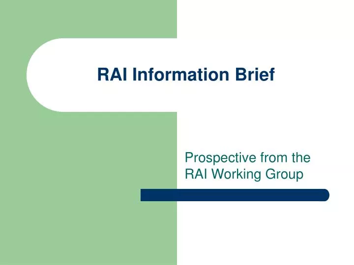 PPT - RAI Information Brief PowerPoint Presentation, free download - ID ...