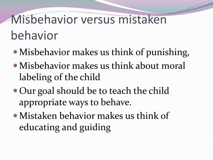 PPT - Mistaken/Challenging Behavior PowerPoint Presentation - ID:1048276