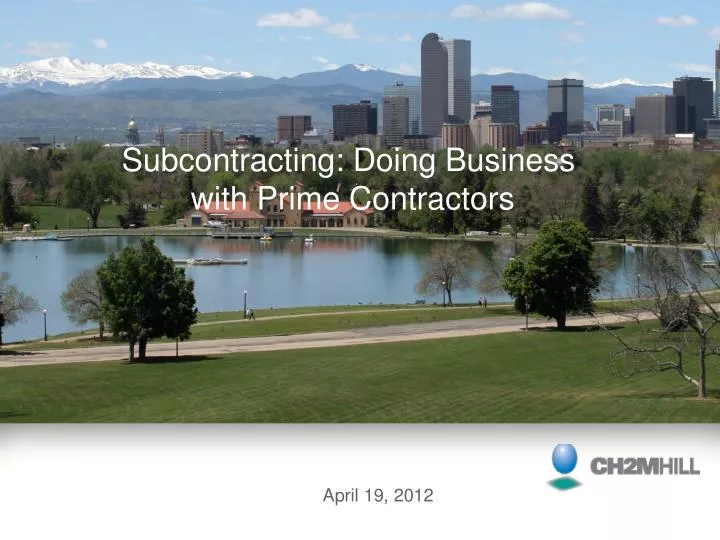 PPT - Subcontracting: Doing Business with Prime Contractors PowerPoint ...