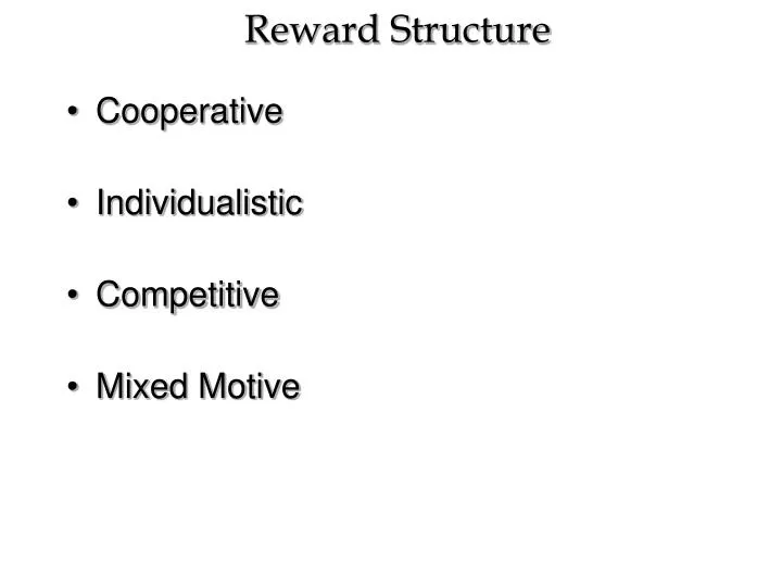 PPT - Reward Structure PowerPoint Presentation, free download - ID:1048655