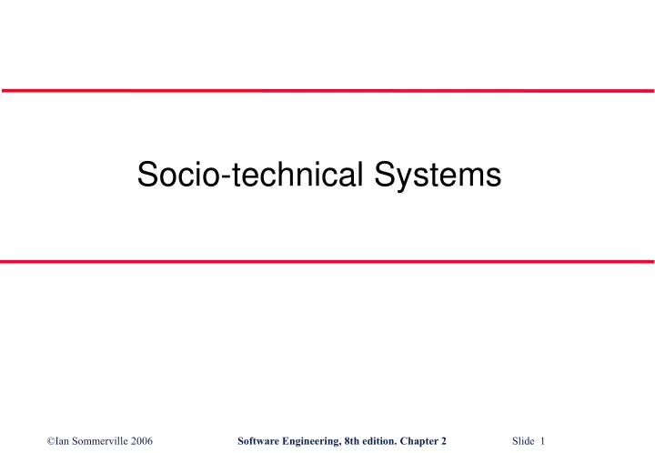 PPT - Socio-technical Systems PowerPoint Presentation, free download ...