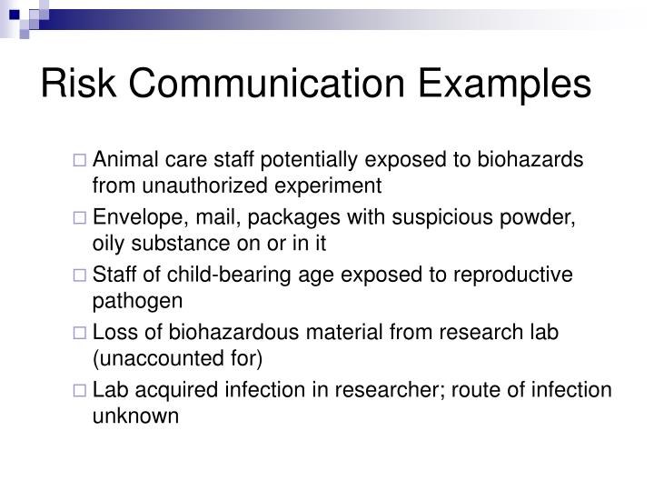 PPT - Risk Perception and Risk Communication PowerPoint Presentation ...