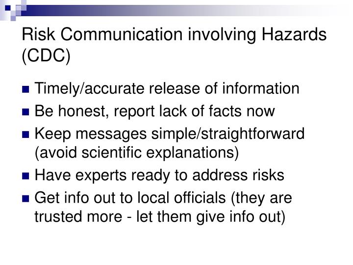 PPT - Risk Perception and Risk Communication PowerPoint Presentation ...