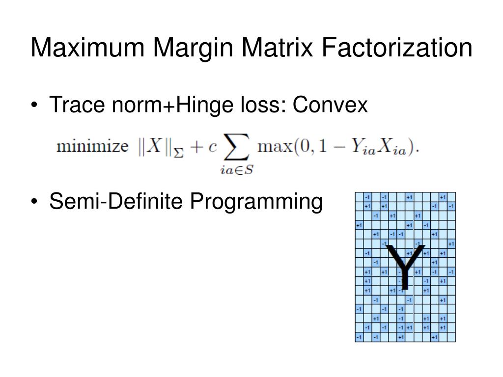 Ppt Cofi Rank Maximum Margin Matrix Factorization For Collaborative